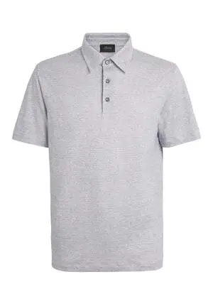 Brioni Cotton Polo Shirt - Blue