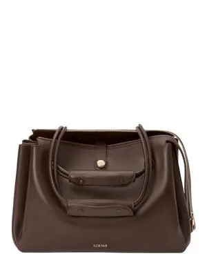 Loewe Large Grained Leather Madrid Shoulder Bag - Brown