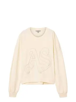 ALLSAINTS Cotton Logo Sweatshirt - White