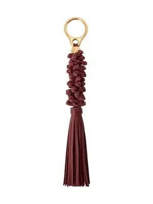 Loewe Calfskin Braided Knot Charm - Brown