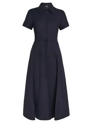ME+EM Drawstring Midi Shirt Dress