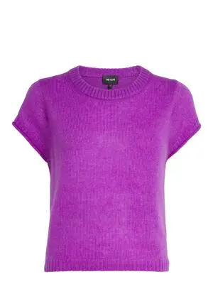 ME+EM Merino Wool-cashmere-silk T-shirt - Purple