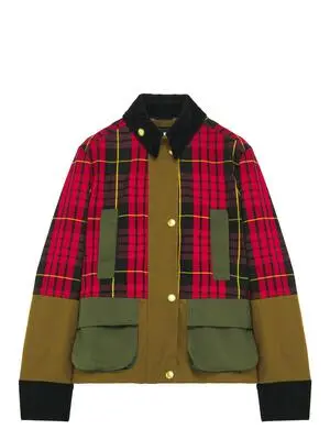 Alexander McQueen Cotton-blend Tartan Ripstop Jacket - Burgundy