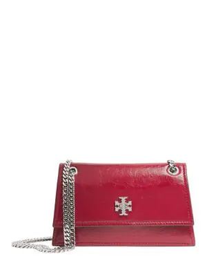 Tory Burch Leather Kira Turnlock Shoulder Bag - Red