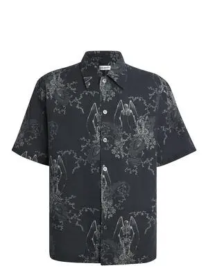 Our Legacy Cotton-linen Every Short-sleeve Shirt - Black
