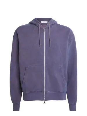 Our Legacy Rascal Organic Cotton Zip-up Hoodie - Purple