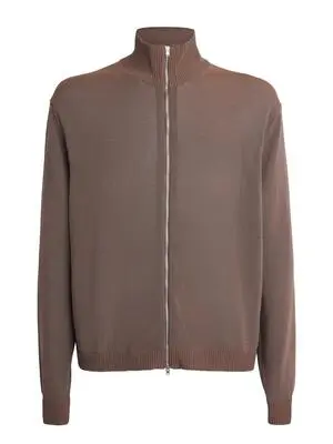 Our Legacy Cotton-blend Zip-up Sweatshirt - Brown