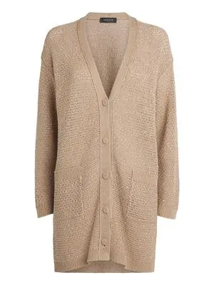 Fabiana Filippi Sequined Crochet Cardigan - Beige