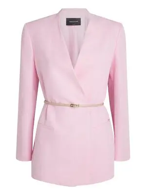 Fabiana Filippi Belted Blazer - Pink