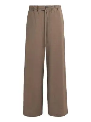 LE17SEPTEMBRE Drawstring Wide-leg Trousers - Brown