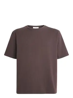 LE17SEPTEMBRE Cotton Boxy Oversized T-shirt - Brown