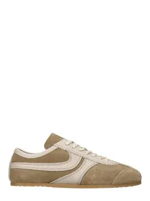 Dries Van Noten Dustin Suede Sneakers Beige