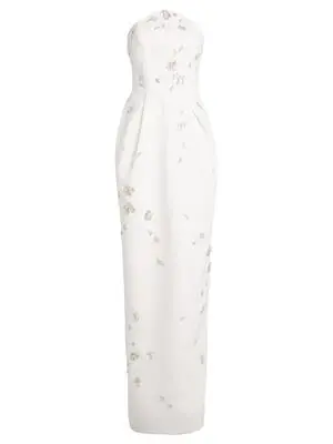Sabina Bilenko Embellished Eliana Gown - Ivory