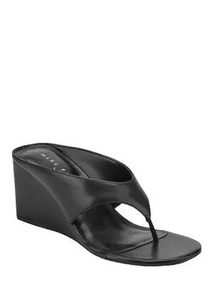 Marc Fisher Udena Wedge Flip Flop - Black
