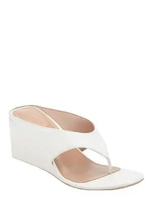 Marc Fisher Udena Wedge Flip Flop - Ivory