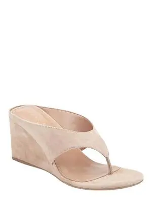 Marc Fisher Udena Wedge Flip Flop - Medium Natural 2