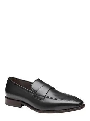 Johnston & Murphy Floyd Penny Loafer - Black Full Grain