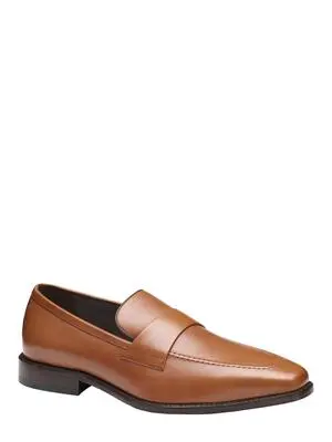 Johnston & Murphy Floyd Penny Loafer - Tan Full Grain