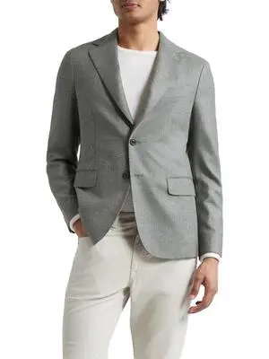 Boglioli Dover Hopsack Virgin Wool Blazer - Sage Green