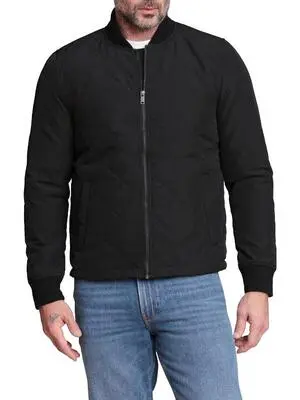 Bagatelle Quilted Bomber Jacket - Black