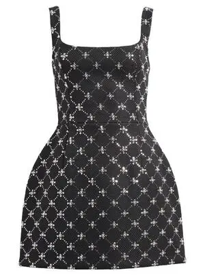 NADINE MERABI Poppy Sequin Mini Dress - Black
