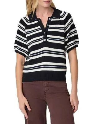 Paige Polo Sweater - Navy Multi