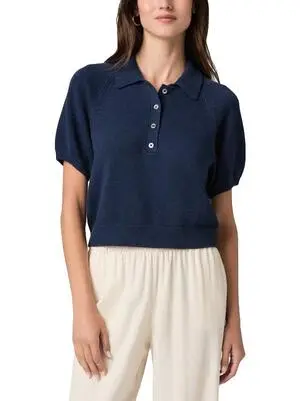 Paige Polo Sweater - Navy