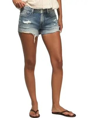 Lucky Brand Ripped Denim Cutoff Shorts - Gone Surfin Wash