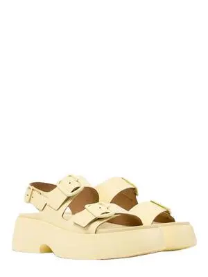 Camper Tasha Platform Sandals Light/pastel Yellow