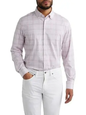 Bugatchi James Ooohcotton® Plaid Button-up Shirt Pink