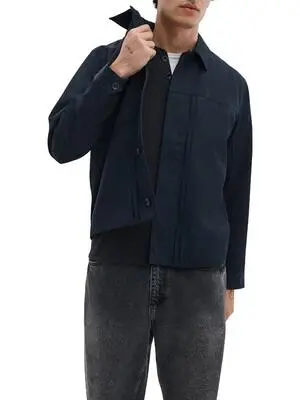 Rag & Bone Dwight Wool Gabardine Jacket - Navy