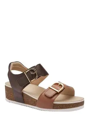 ARA Nova Platform Wedge Sandal - Brown