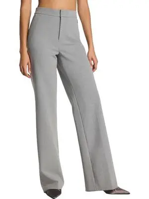 Spanx Well Suited 360 Wide Leg Pant Heather Grey