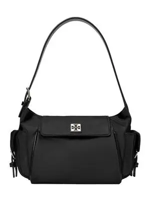 Tory Burch Virginia Pocket Nylon Shoulder Bag - Black