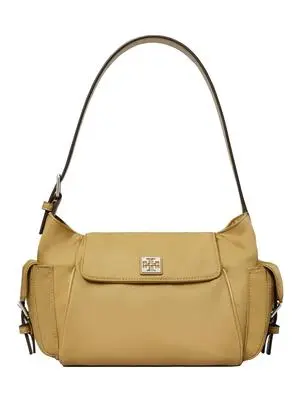 Tory Burch Virginia Pocket Nylon Shoulder Bag Wheat