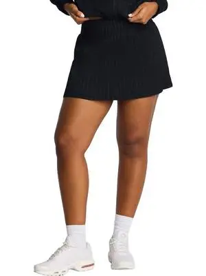 Spanx Shape Boost Up Glow Weave Skort - Very Black