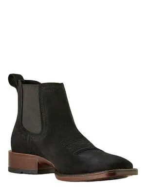 Ariat Booker Ultrawestern Chelsea Boot - Black Suede