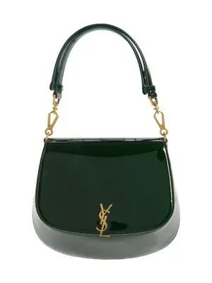 Saint Laurent Celia Patent Leather Handbag - 3856 Fir Leaf