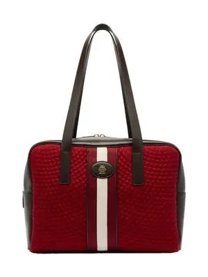 Bally Tote Bag With Diamond Quilting - Red