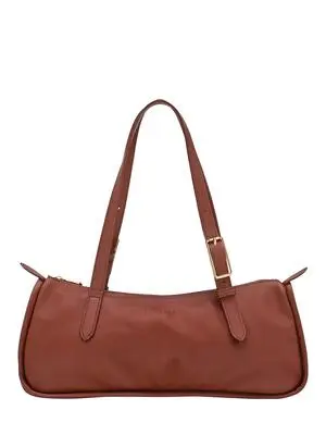Longchamp East/west Leather Shoulder Bag - Tonka