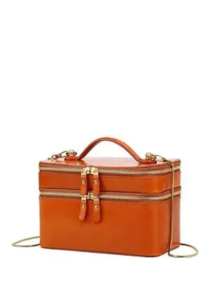 OLD TREND Ixia Genuine Leather Vanity Mini Trunk