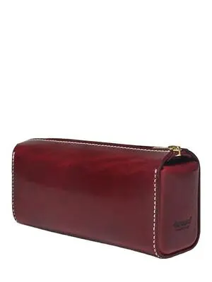 OLD TREND Portable Leather Utility Box - Maroon
