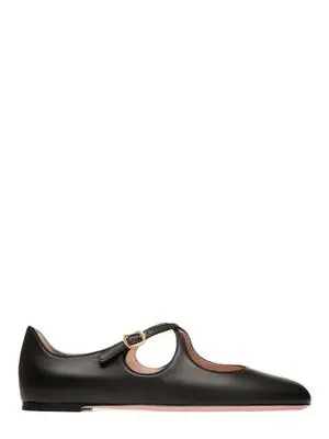 Bally Rina Leather Ballet Flats - Black