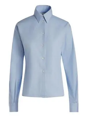 Bally Long Sleeve Cotton Shirt - Blue