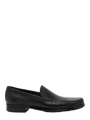Bally Grained Leather Loafer - Black