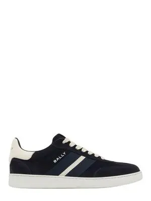 Bally Retro Crest Calf Suede Sneakers - Blue