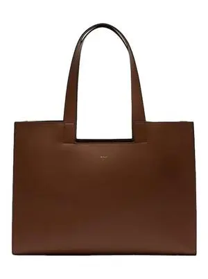 Bally Leather Tote Bag - Brown
