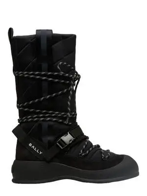 Bally Frei Lace-up Boots - Black