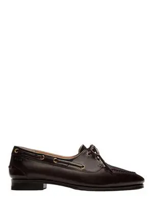 Bally Plume Leather Moccasin - Brown