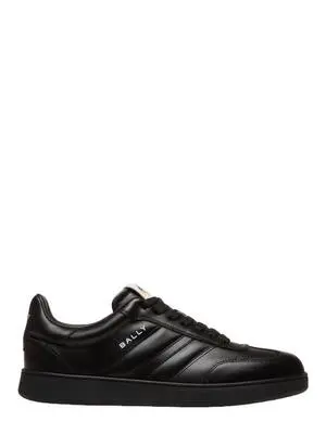 Bally Retro Crest Leather Sneaker - Black